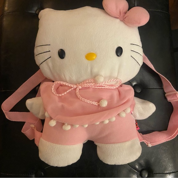 Hello Kitty | Toys | Hello Kitty Plush Backpack 2 Zipper Back Pack Pink ...